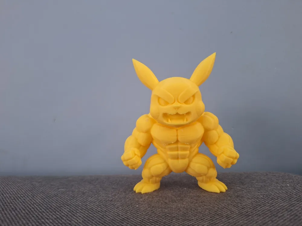 pikachu bodybuilder - Free 3D Print Model - MakerWorld
