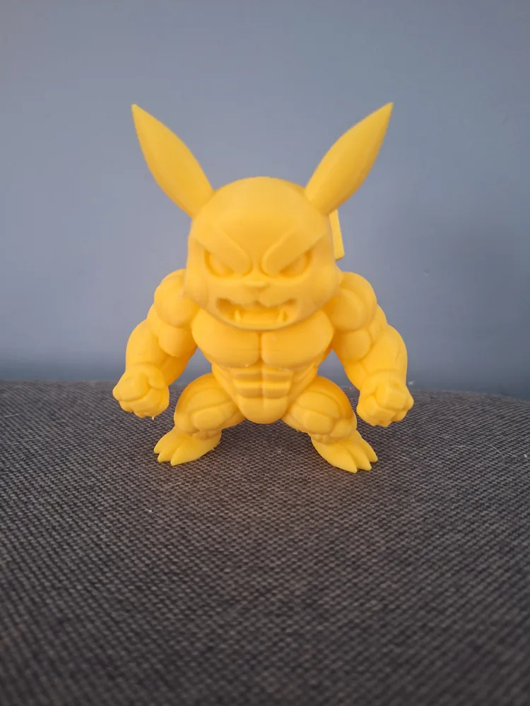 pikachu bodybuilder - Free 3D Print Model - MakerWorld