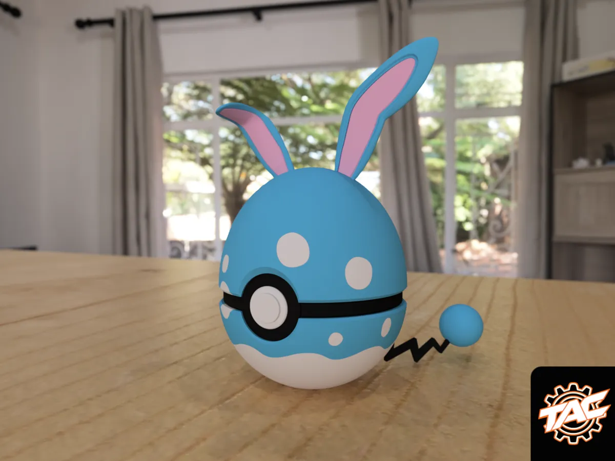 #0184 - Azumarill - Free 3D Print Model - MakerWorld