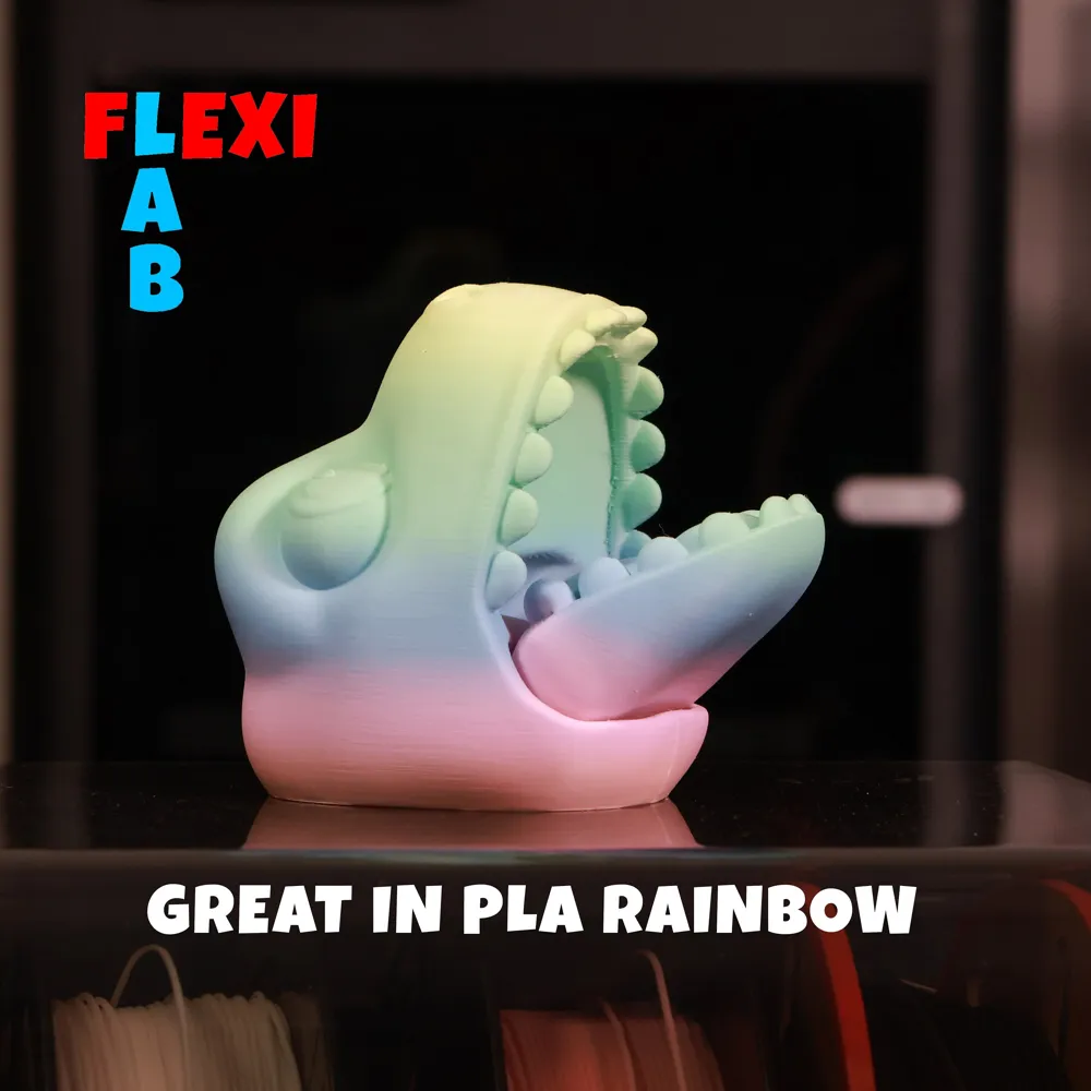 Flexi Dino Rex Hand Puppet Toy Articulated - Free 3D Print Model ...