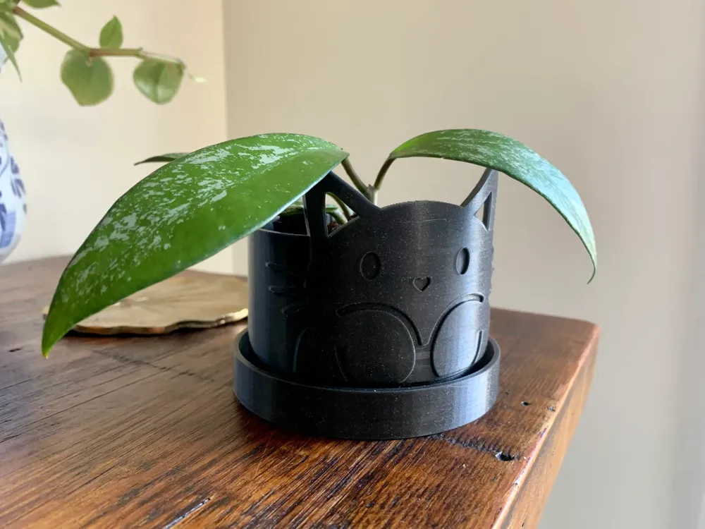 Cute Cat Planter by acerqua1 - MakerWorld
