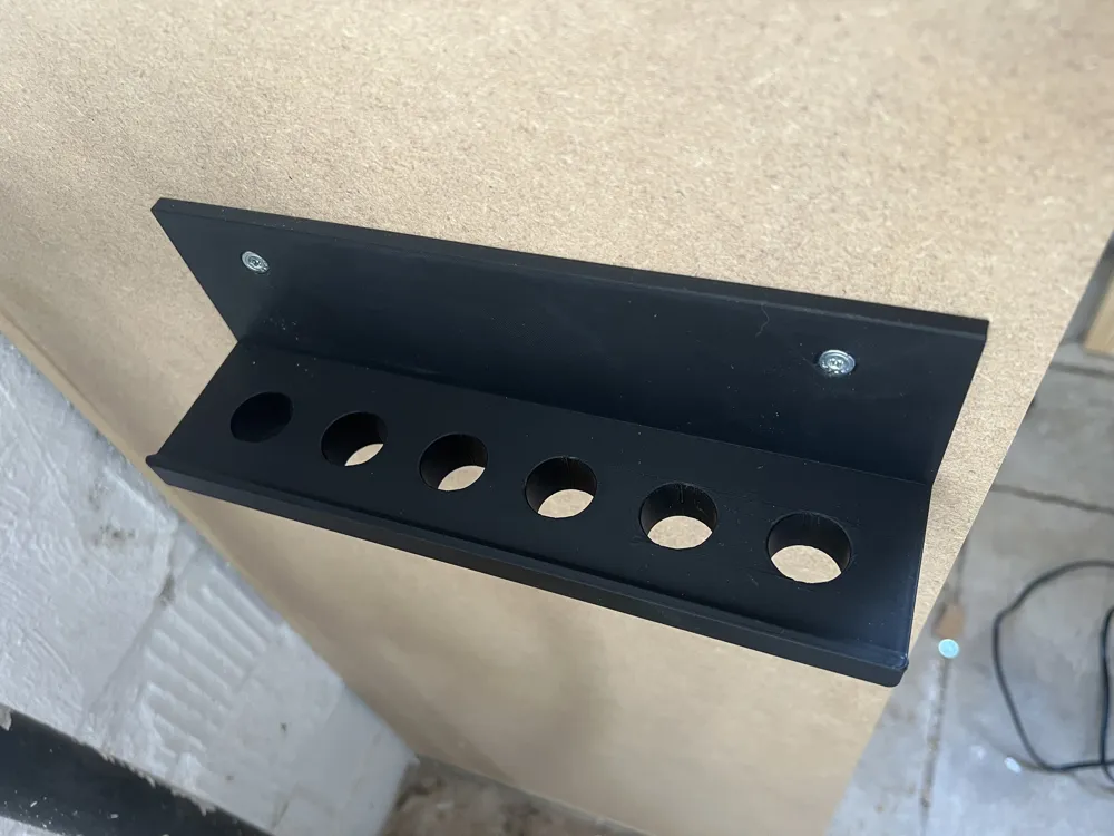 Wall mount for 6 x 20mm table clamps/clamping elements - Free 3D Print ...