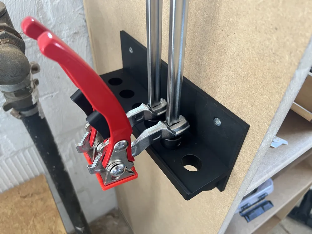 Wall mount for 6 x 20mm table clamps/clamping elements - Free 3D Print ...