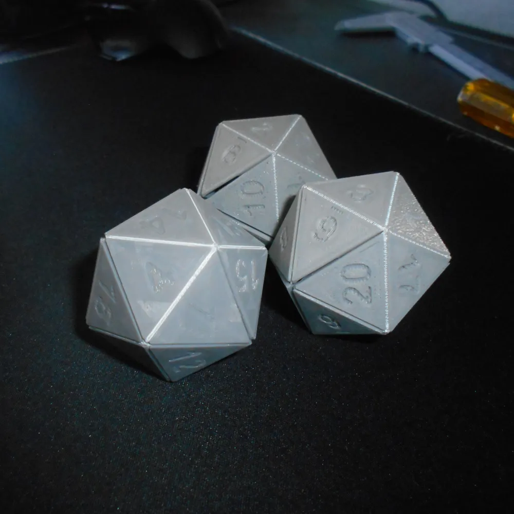 Dice D20 Foldable by makerbro MakerWorld: Download Free 3D Models
