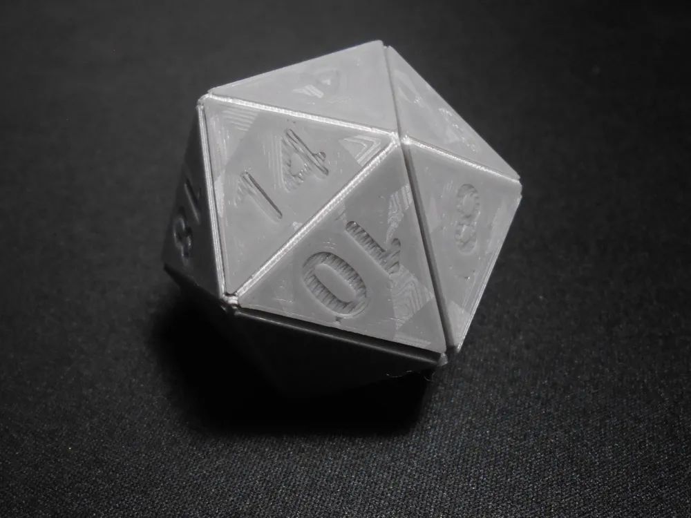 Dice D20 Foldable by makerbro MakerWorld: Download Free 3D Models