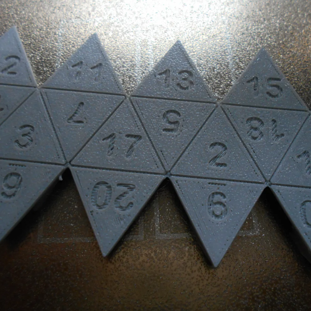 Dice D20 Foldable by makerbro - MakerWorld