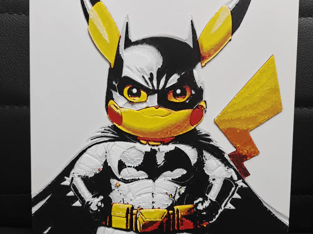 Pikachu Batman - Free 3D Print Model - MakerWorld