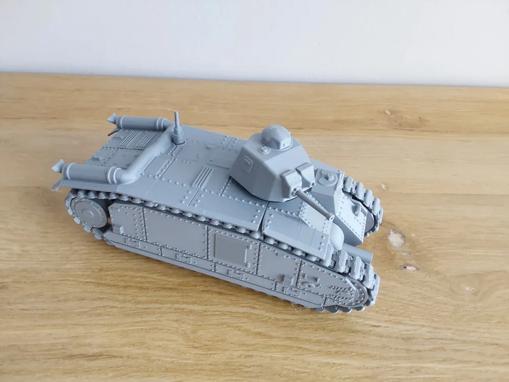 Char B1 Bis (1935) WW2 Tank, Scale 1:35 - Free 3D Print Model - MakerWorld