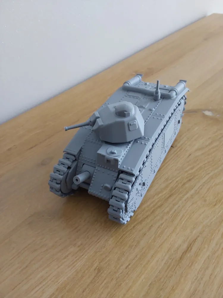 Char B1 Bis (1935) WW2 Tank, Scale 1:35 - Free 3D Print Model - MakerWorld