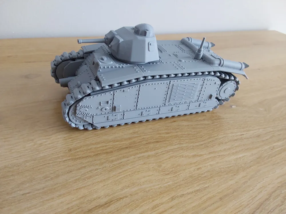 Char B1 Bis (1935) WW2 Tank, Scale 1:35 - Free 3D Print Model - MakerWorld