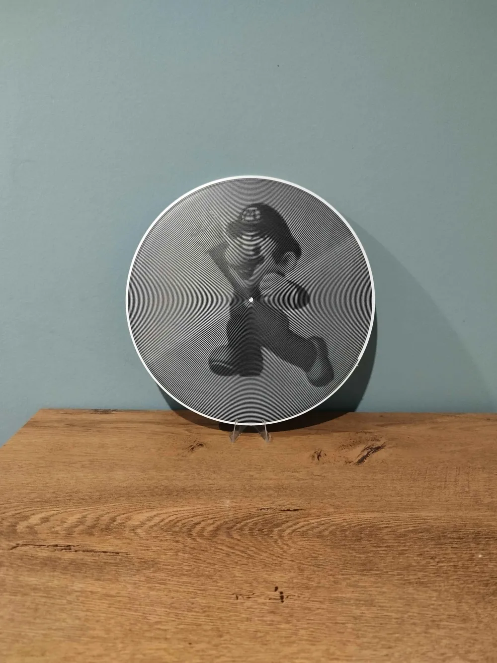 Mario Vinyl Effect – Single Line Spiral Art - Free 3D Print Model ...