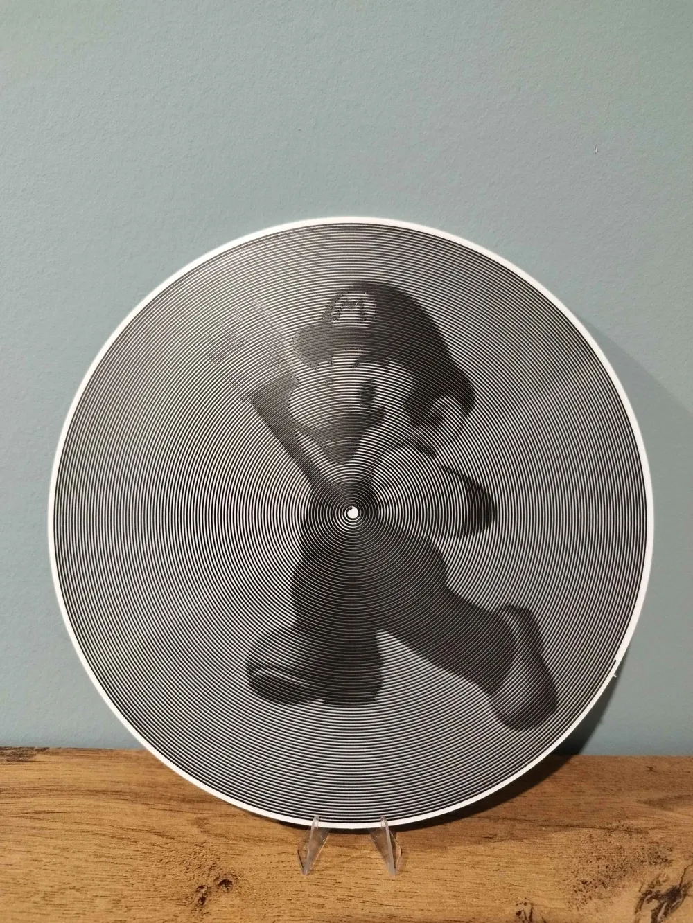 Mario Vinyl Effect – Single Line Spiral Art - Free 3D Print Model ...