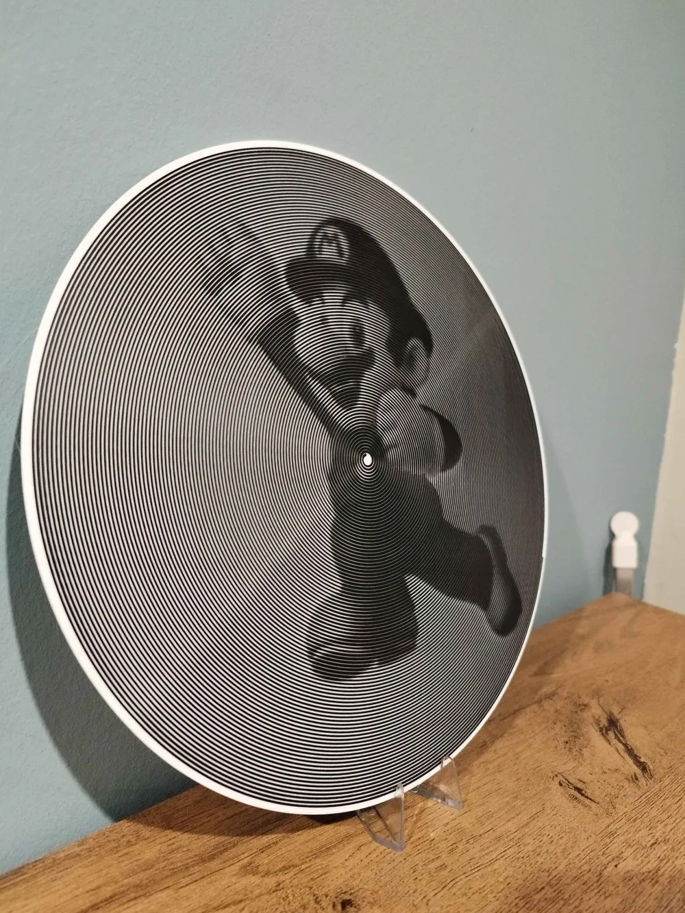 Mario Vinyl Effect – Single Line Spiral Art - Free 3D Print Model ...
