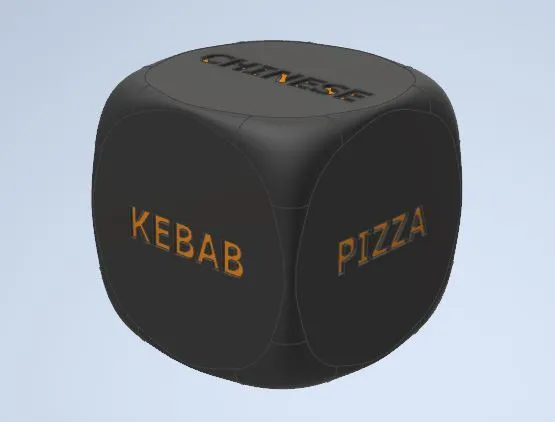 Takeaway Decision Dice by dp makes - MakerWorld