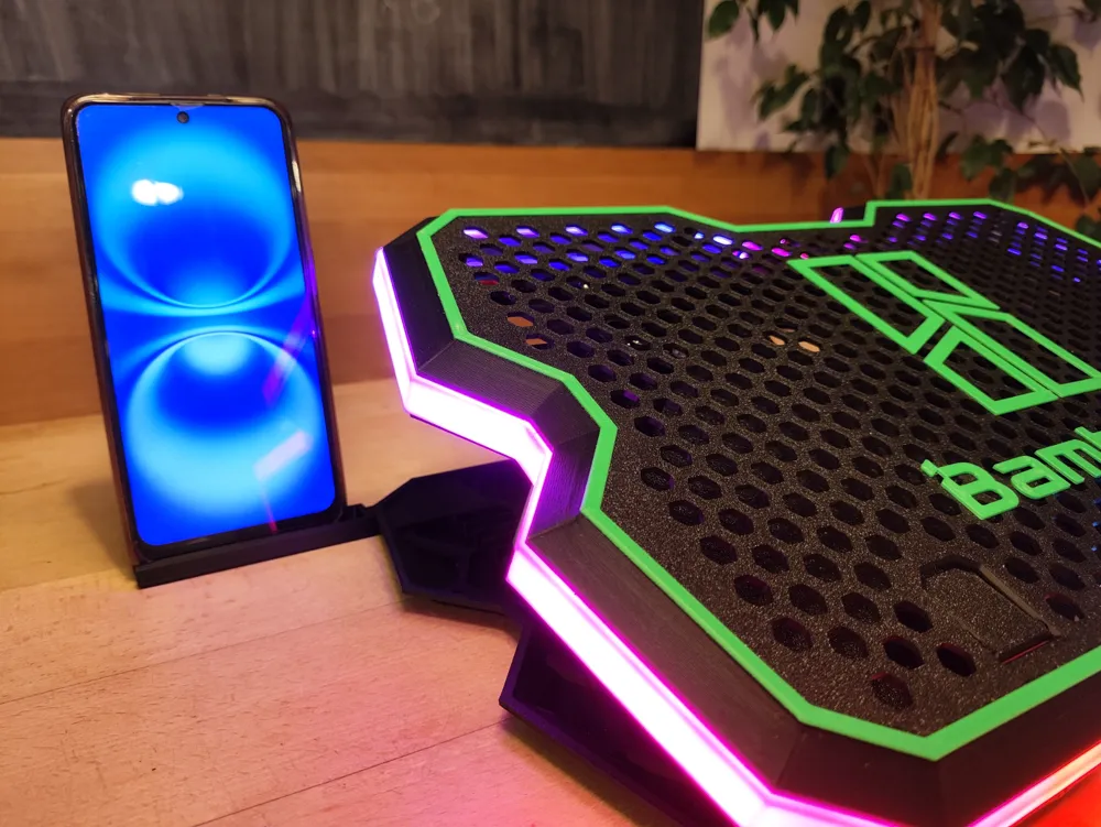 Laptop Stand CHRISTMAS EDITION+Fans/RGB/Phone Hold by FADY - MakerWorld