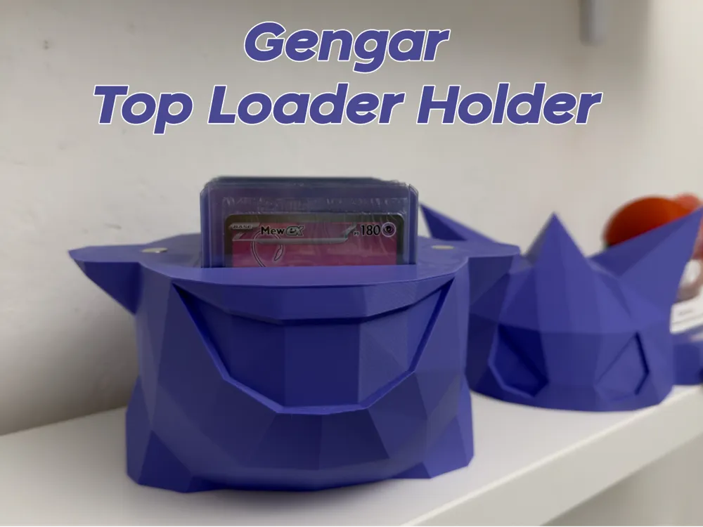 Gengar - Top Loader Box - Pokemon - Free 3D Print Model - MakerWorld