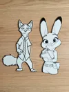 Zootopia coloring page - Free 3D Print Model - MakerWorld