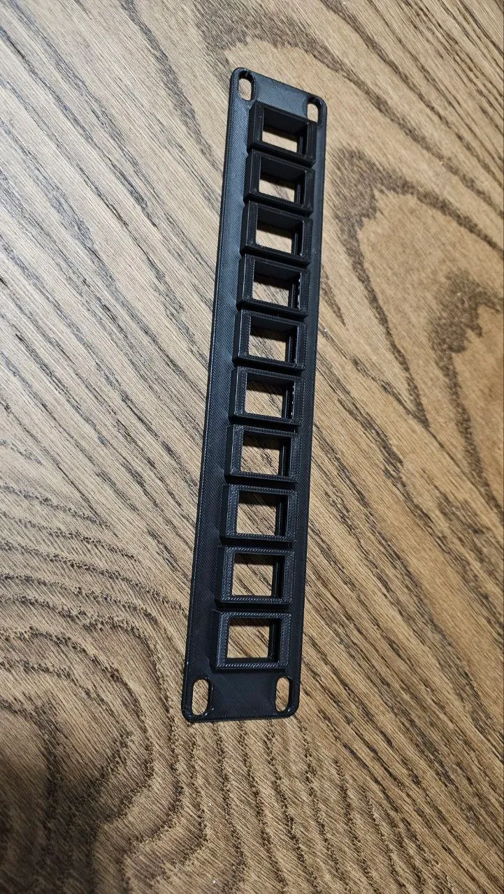 10-inch Keystone Patchpanel x10 ports by Mauker MakerWorld: Download ...
