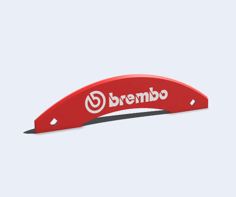 Brembo Brand Card Add-on - Free 3D Print Model - MakerWorld