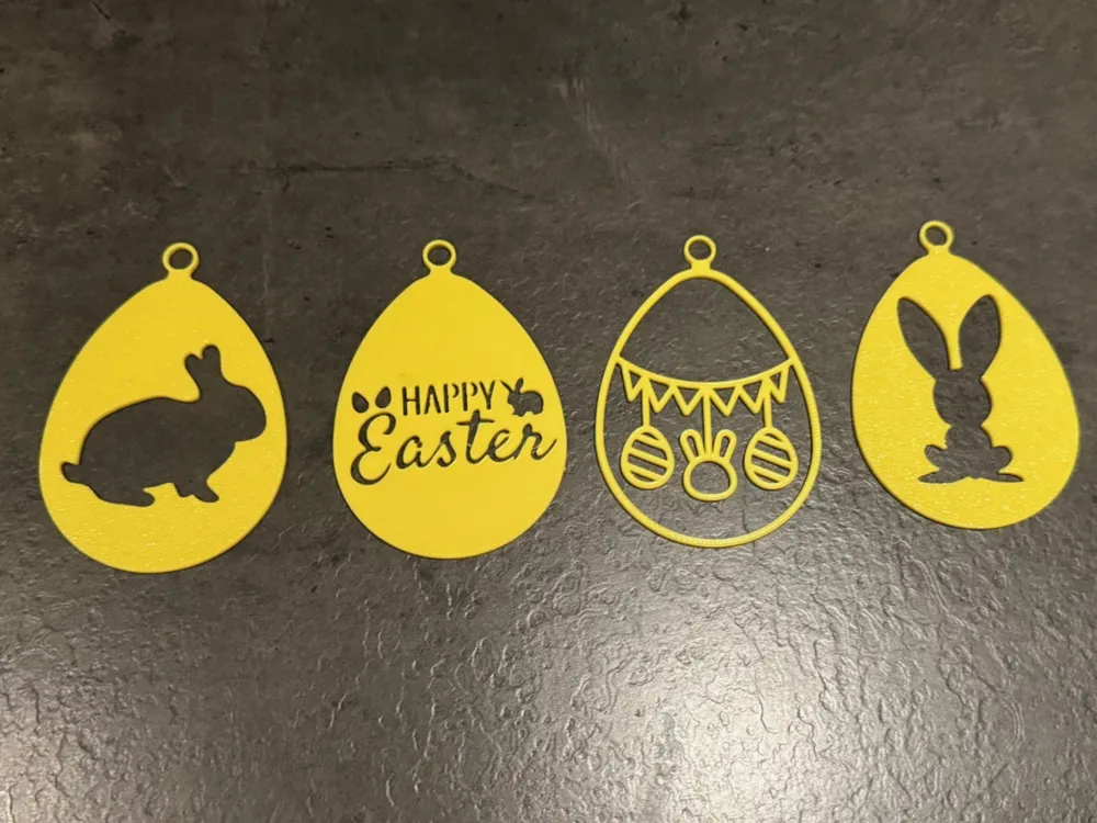 Ornements minimaux d'œufs de Pâques (paquet de 4) - Modèle d'Impression ...