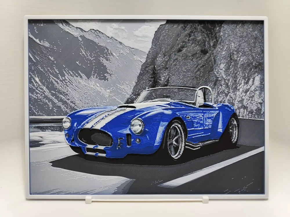 Shelby Cobra 427 - Hueforge by BeaN MakerWorld: Download Free 3D Models