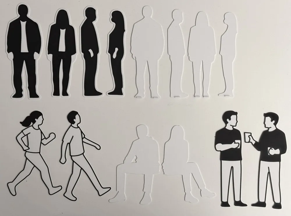 Architectural Scale People Set 1:10 1:20 1:25 1:50 - Free 3D Print ...