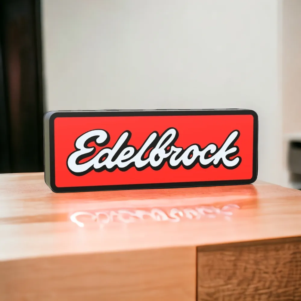 Edelbrock Engines Logo Light Box by ZUPA 3D - MakerWorld