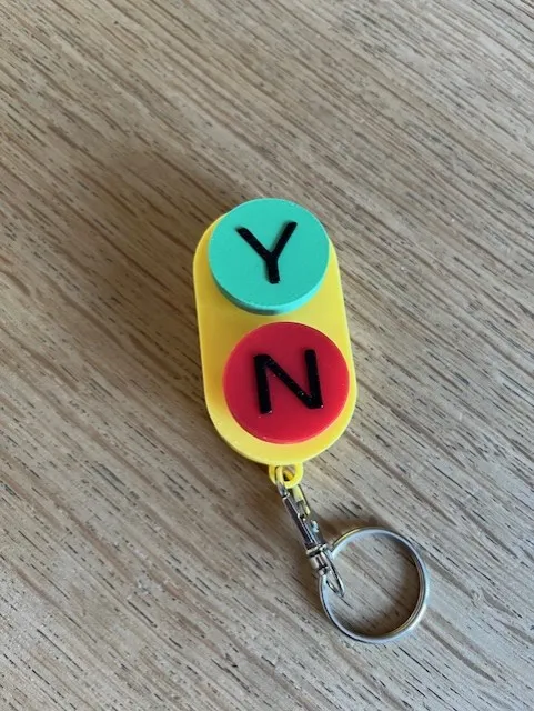 yes no fidget clicker keychain by user_3147426187 MakerWorld: Download ...