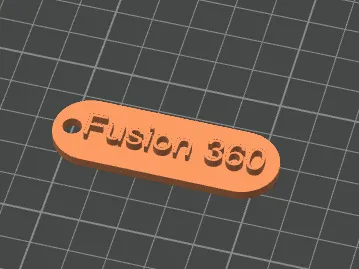 Fusion 360 keychain - Free 3D Print Model - MakerWorld