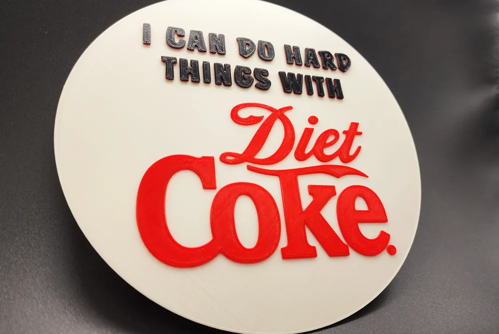 Vintage Diet Coke Sign 3 Color by TripleGWorkshop - MakerWorld