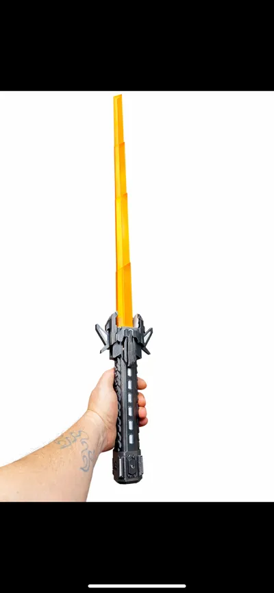 Collapsible Celtic Mech Sword - Free 3D Print Model - MakerWorld