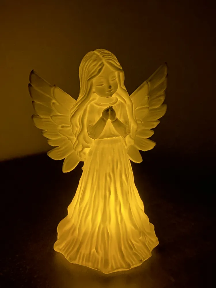Christmas Angel Tealight - Free 3D Print Model - MakerWorld