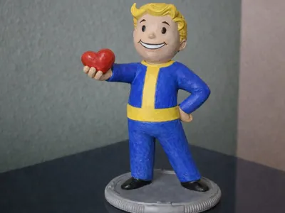 Vault Boy - Fallout - Free 3D Print Model - MakerWorld