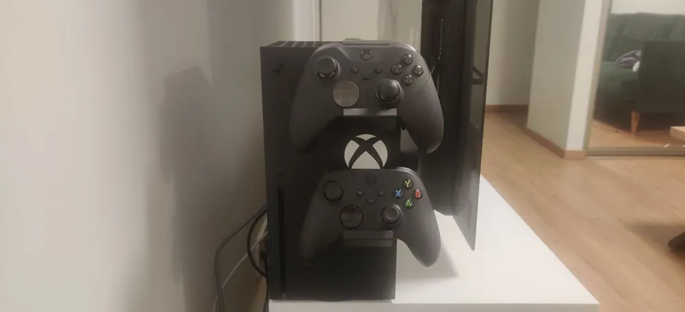Xbox Series X controller rack with logo - Free 3D Print Model - MakerWorld