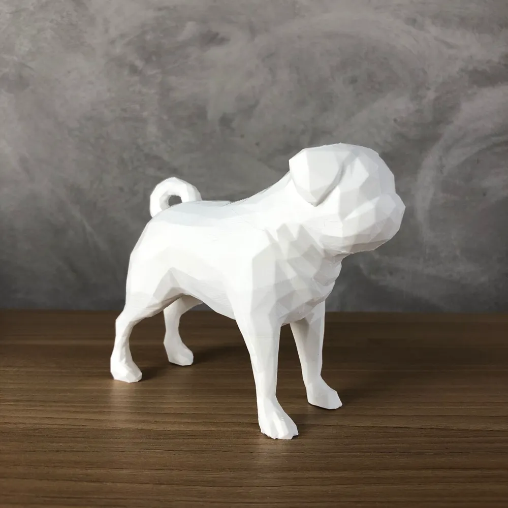 Pug Low Poly by Chose3d MakerWorld: Download Free 3D Models