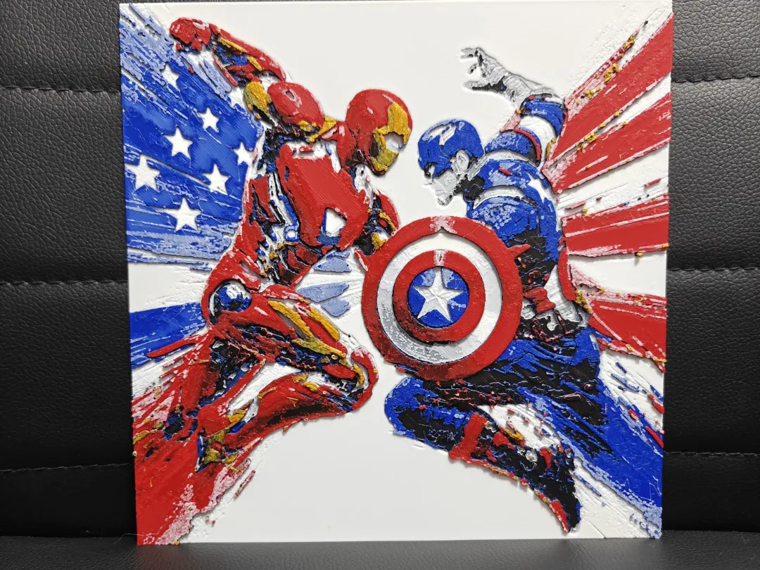 Iron Man vs Captain America V2 - Free 3D Print Model - MakerWorld