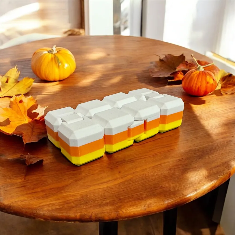 Candy Corn Halloween Infinity Fidget Cube by HeatherMacAnanny ...