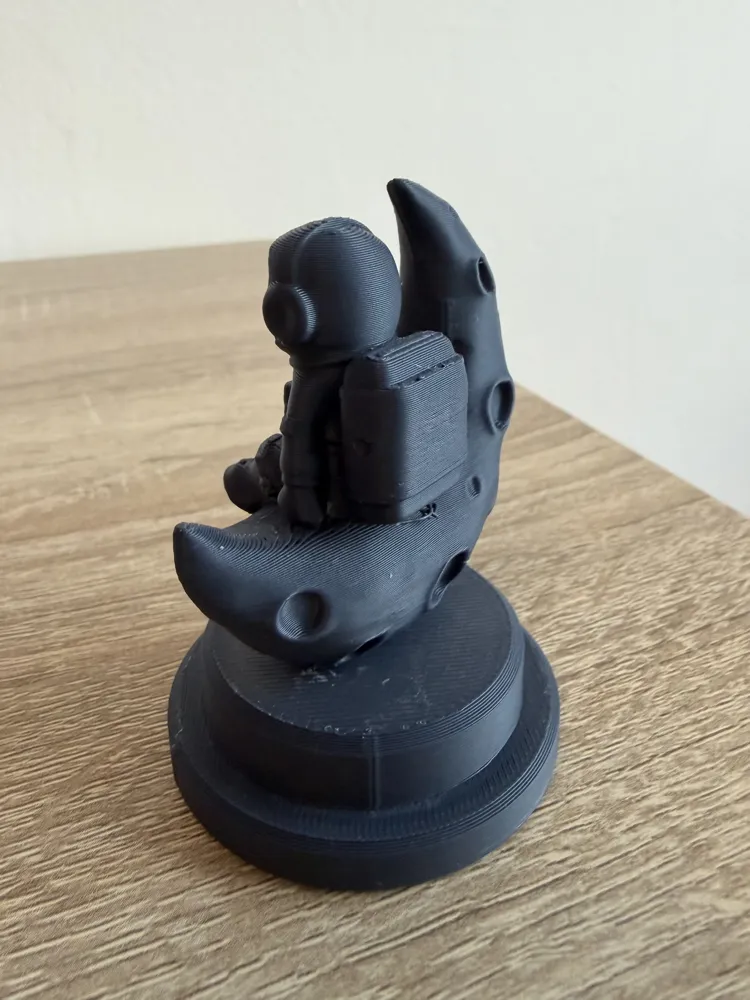 Astronaut on moon - Free 3D Print Model - MakerWorld