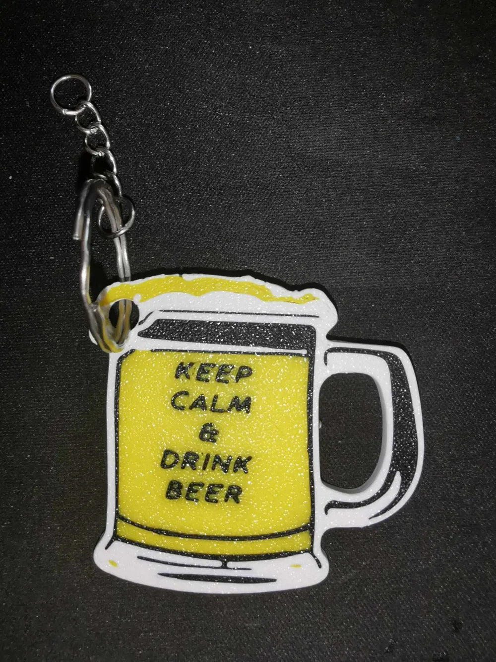 Keep Calm&Drink beer keychain by Rangebear - MakerWorld