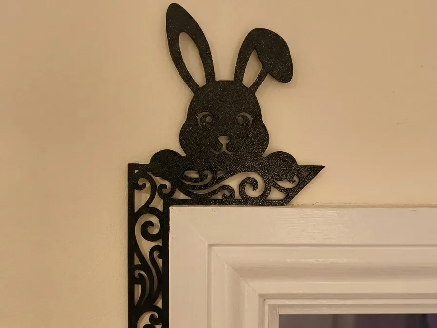 Easter Bunny Door Corner | Easter Bunny Door Corner - Free 3D Print ...