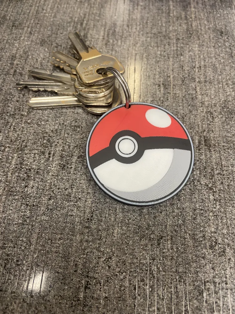Poké Ball keychain by GAF 3D MakerWorld: Download Free 3D Models