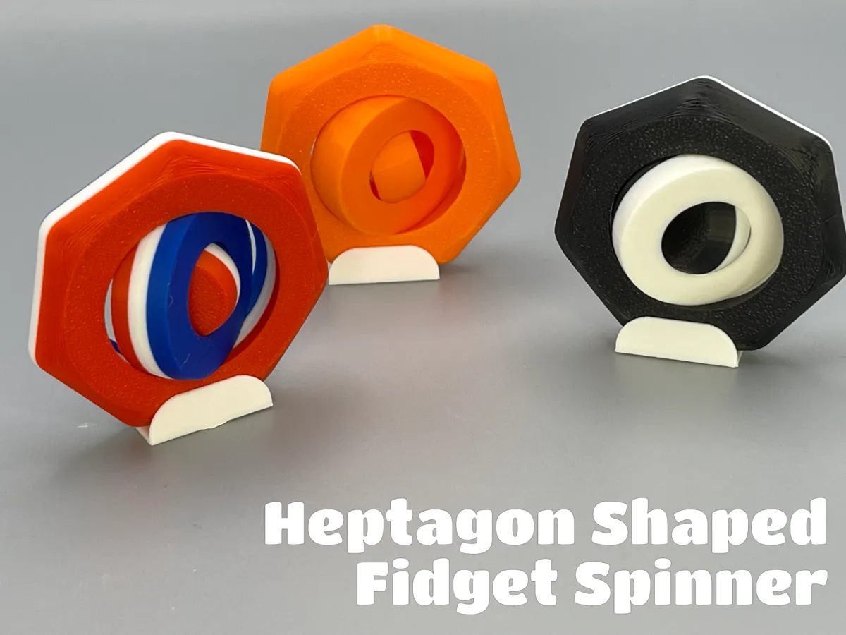 heptagon shape 3d