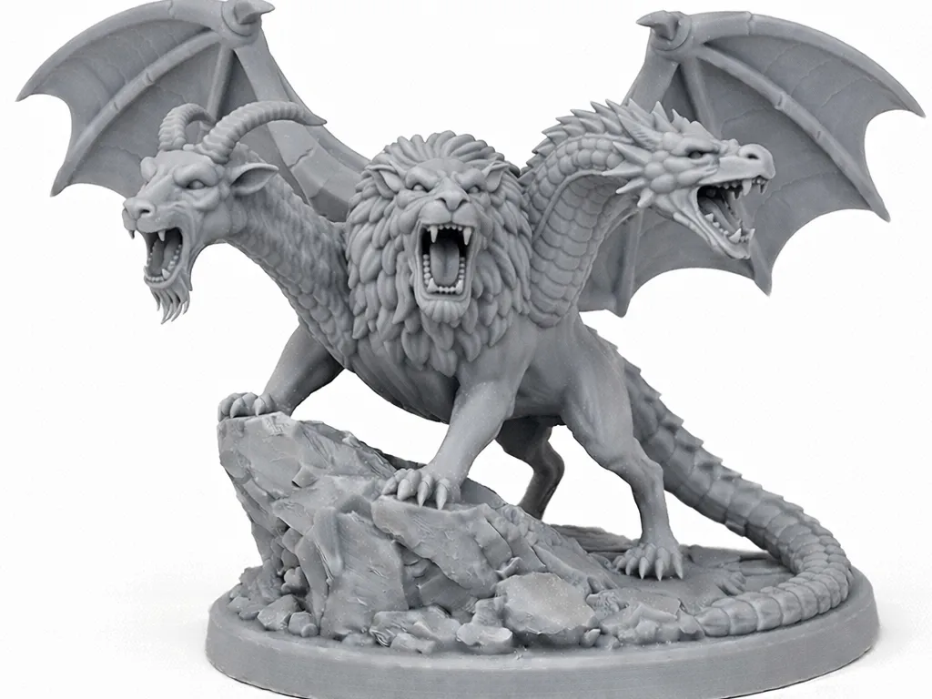 DnD - Chimera - Free 3D Print Model - MakerWorld