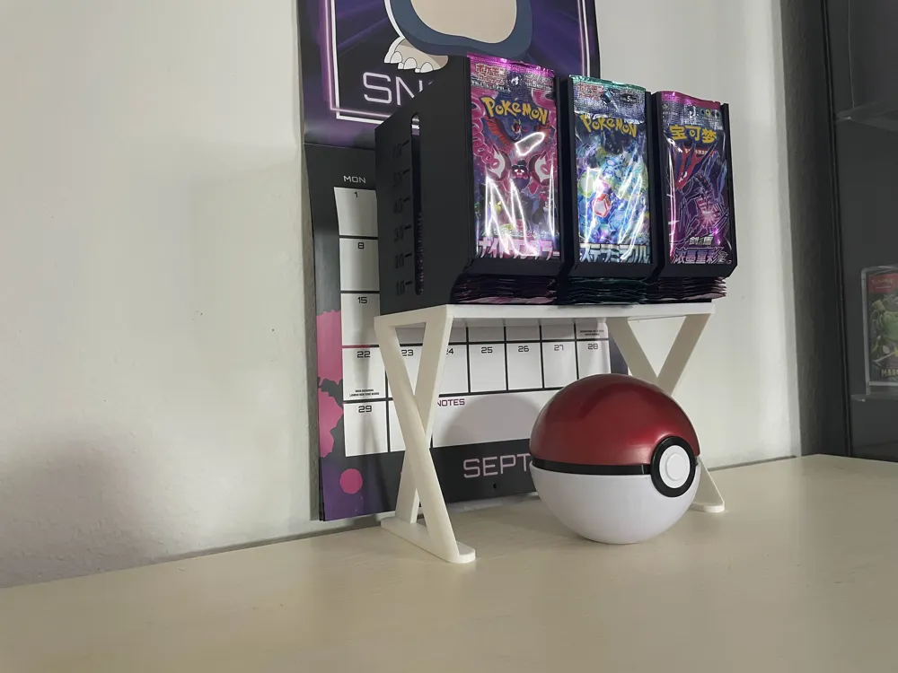 Pokémon Booster Pack Dispenser (ENG-JPN) - Free 3D Print Model - MakerWorld