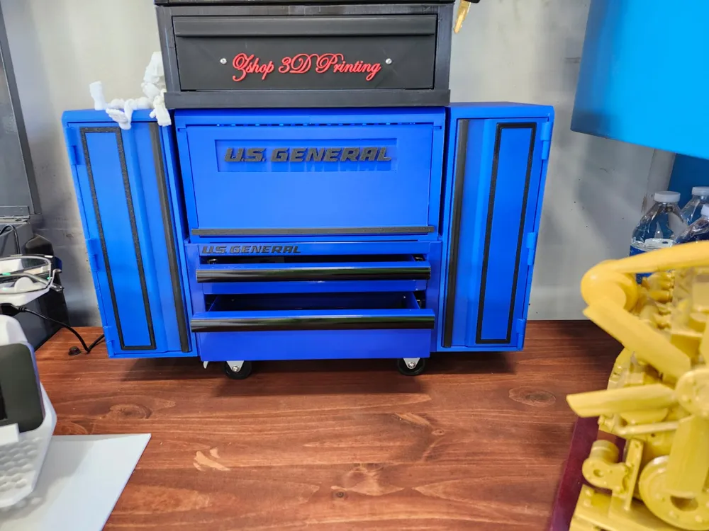 us general mini tool box hutch with lockers - Free 3D Print Model ...