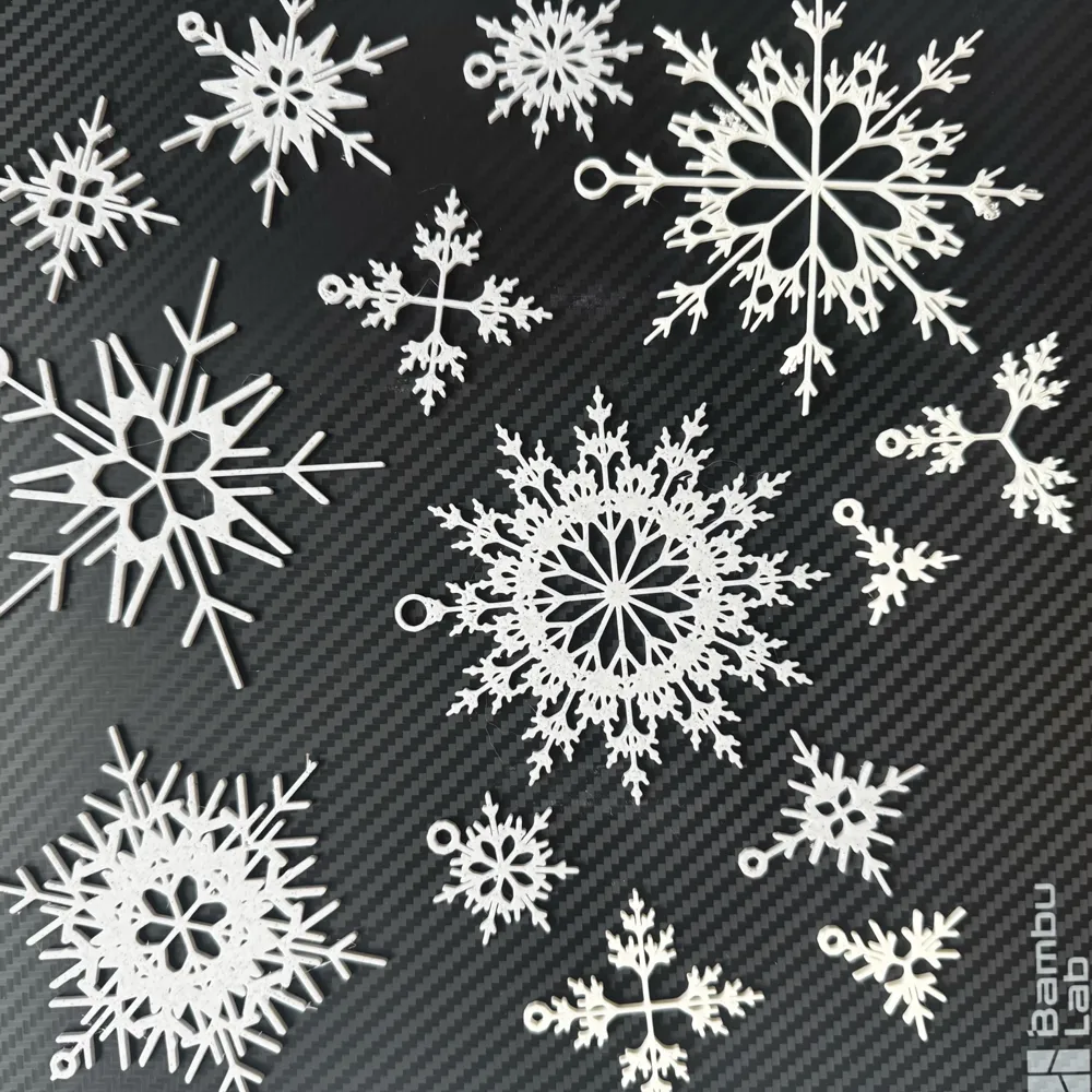 Infinite Unique Snowflake Generator - Free 3D Print Model - MakerWorld