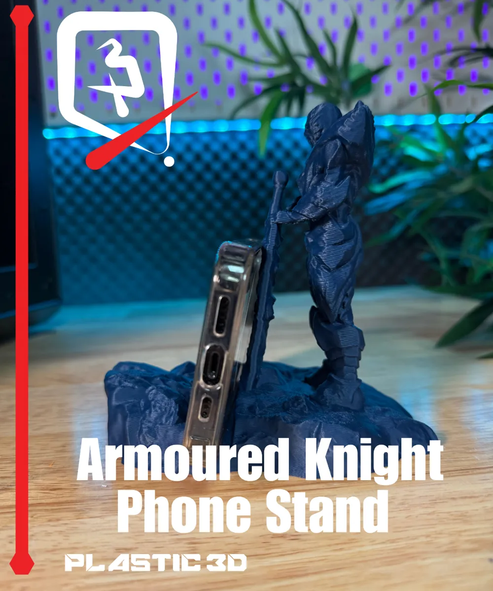 Armored Knight Phone Stand – A Hero for Your Desk! by Plastic3D ...