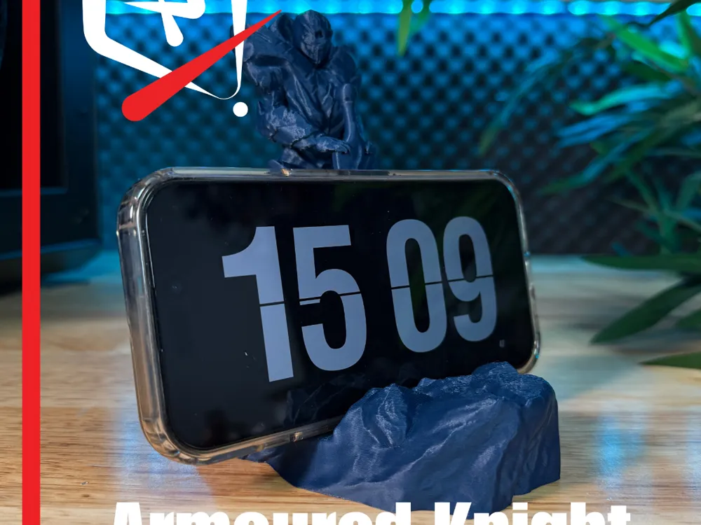 Armored Knight Phone Stand – A Hero for Your Desk! by Plastic3D ...