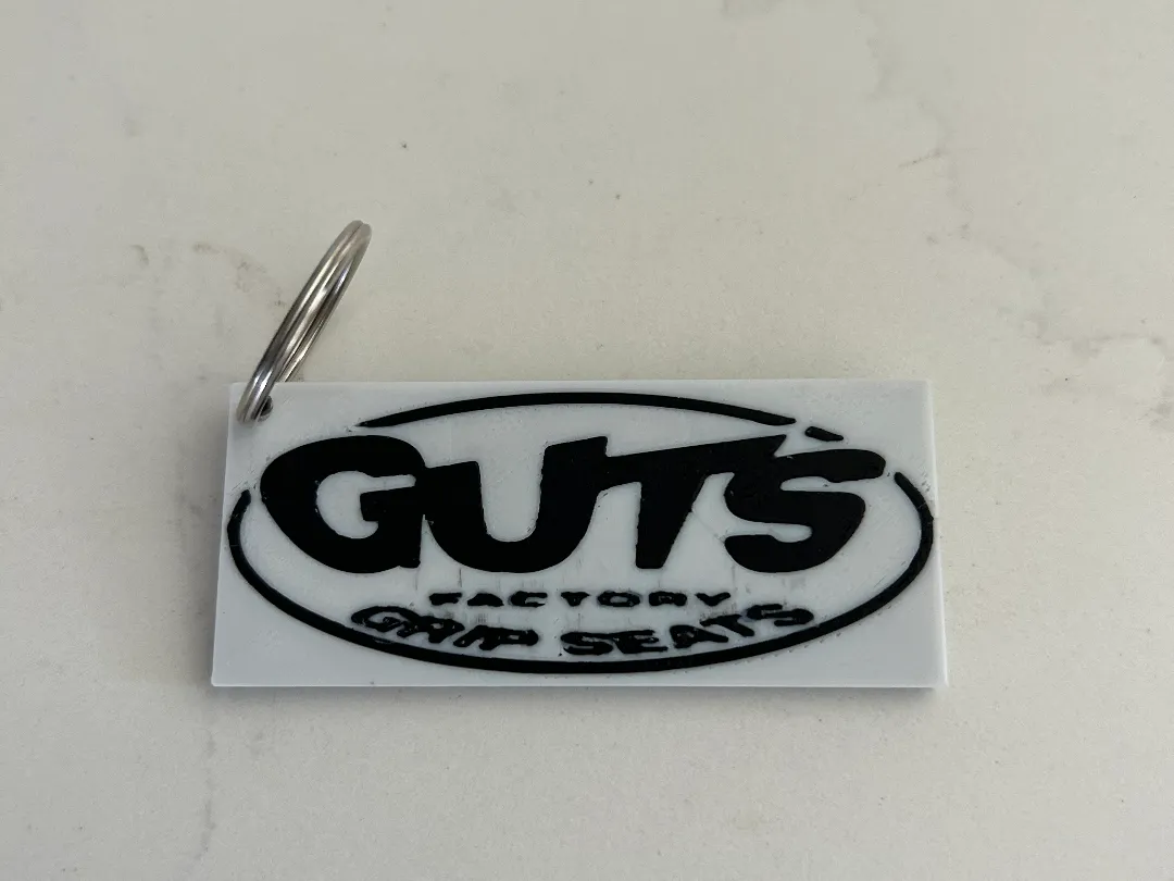 Guts Racing Keychain - Free 3D Print Model - MakerWorld