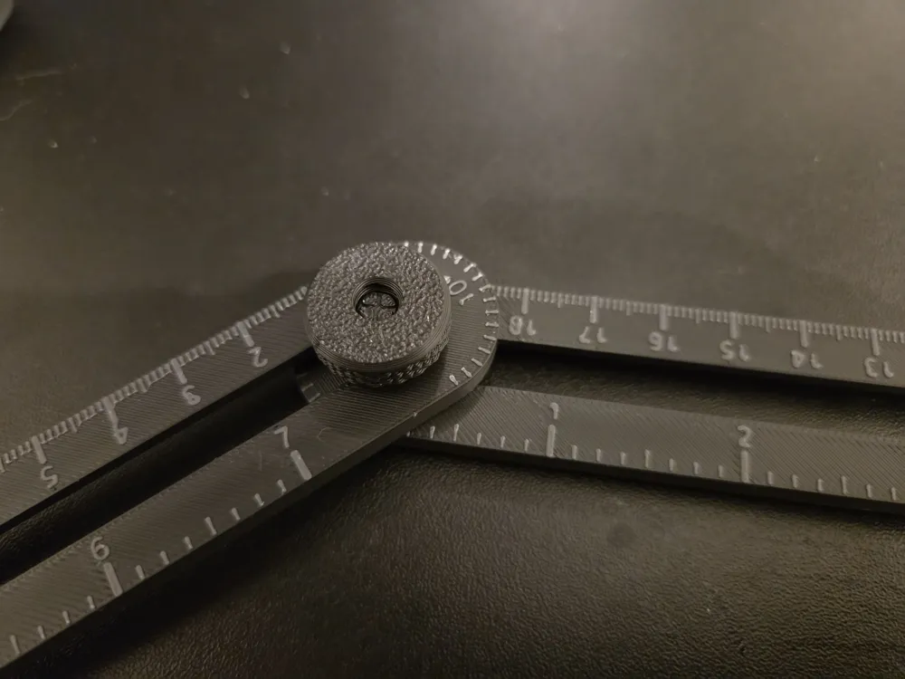 Angle Template Ruler & Hole Marker/Center Finder - Free 3D Print Model ...